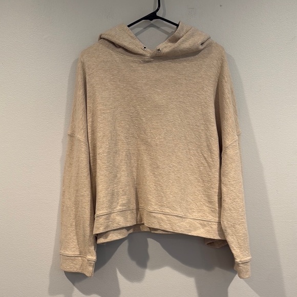 Club Monaco | Tops | Club Monaco Tan Colored Long Sleeve Hooded ...